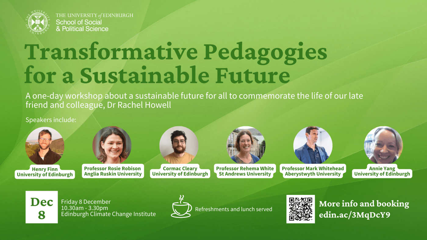 Transformative Pedagogies for a Sustainable Future | School of Social ...